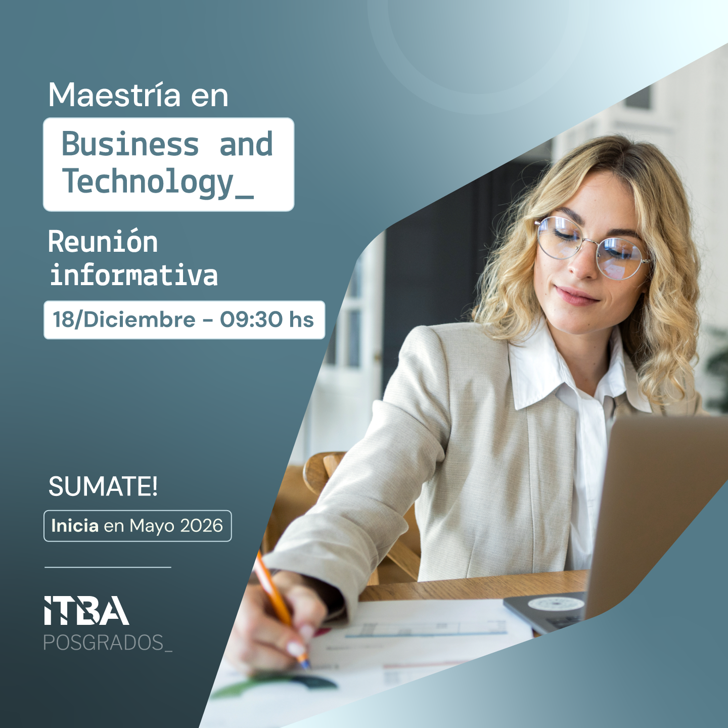 Reunión Informativa Maestría en Business and Technology - ITBA